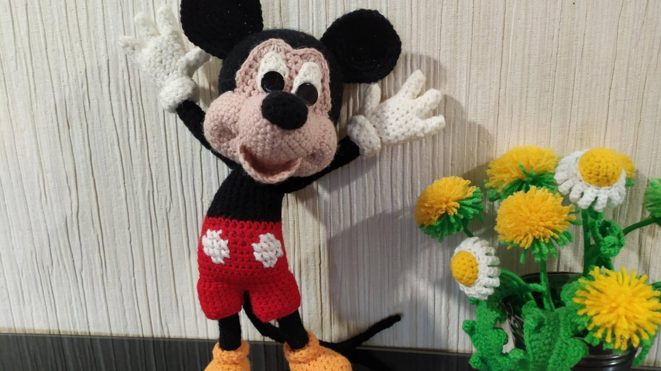 Микки Маус, ч.4. Mickey Mouse, р.4. Amigurumi. Crochet.  Вязать игрушки, амигуруми.