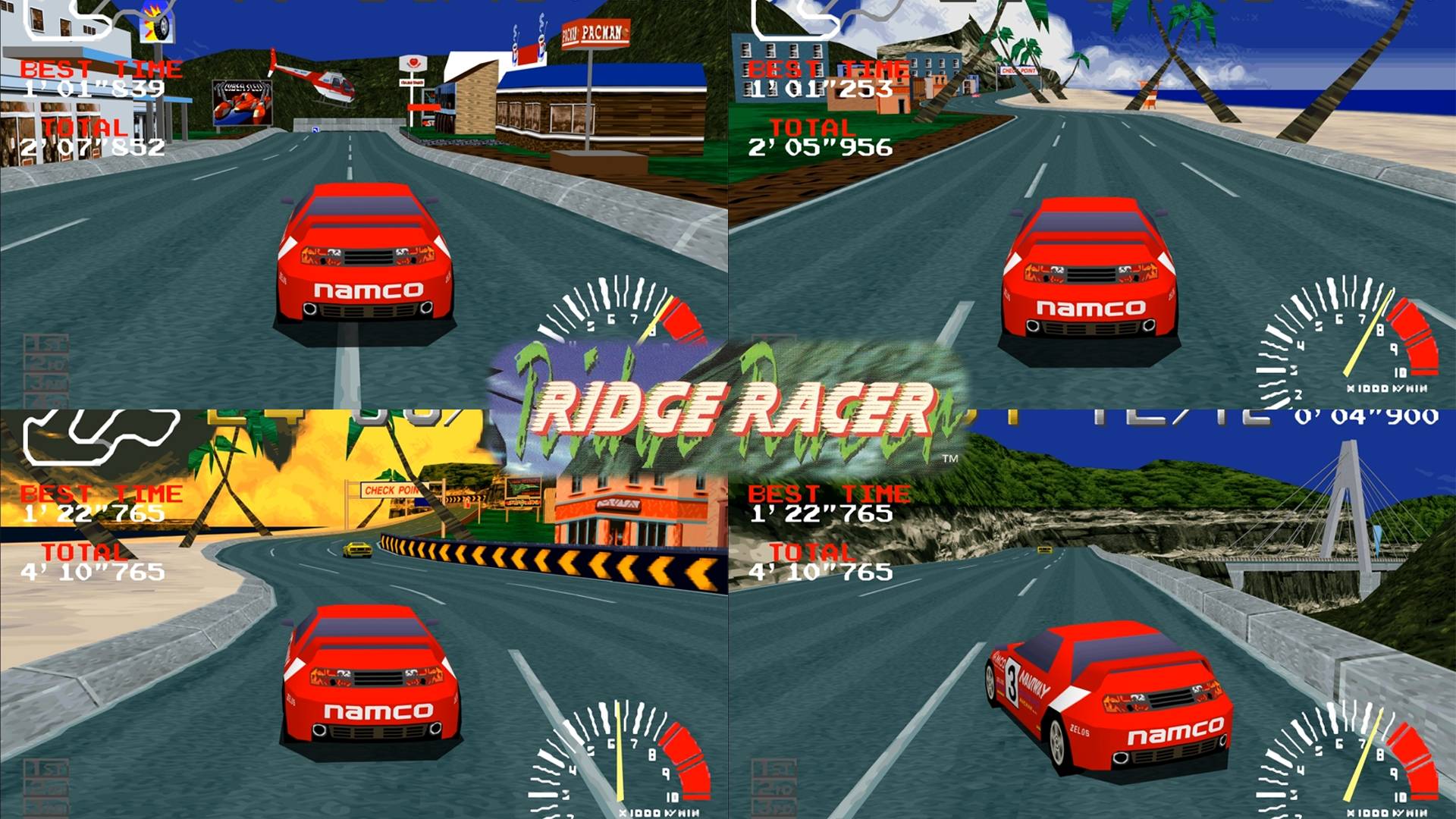 Ridge Racer (PS1) - Все Гоночные Трассы