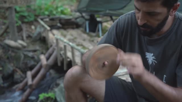 XAKAN  3 DAYS solo survival CAMPING; . Bushcraft Skills. Tent Shelter