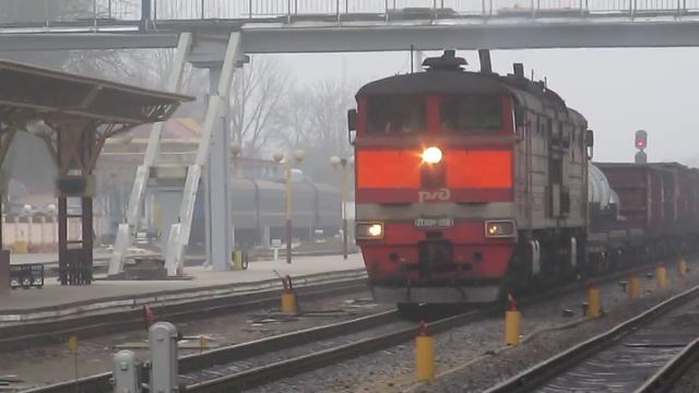 Станция Гомель. Январь 2014. Еще нет электрификации.