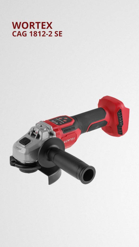 Аккумуляторная углошлифовальная машина WORTEX CAG 1812-2 SE
