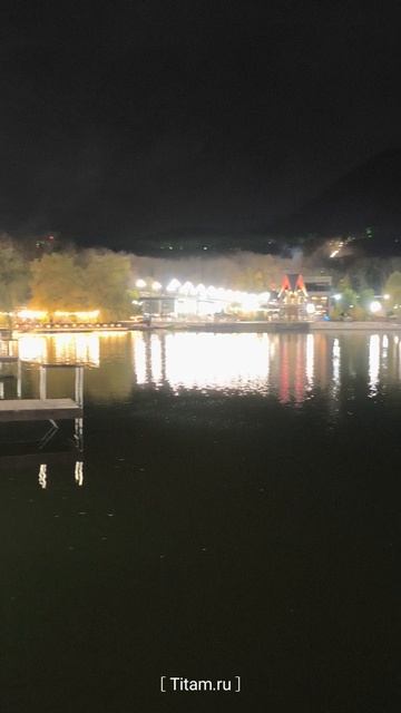 Вечерний Железноводск и Курортное озеро Тридцатка