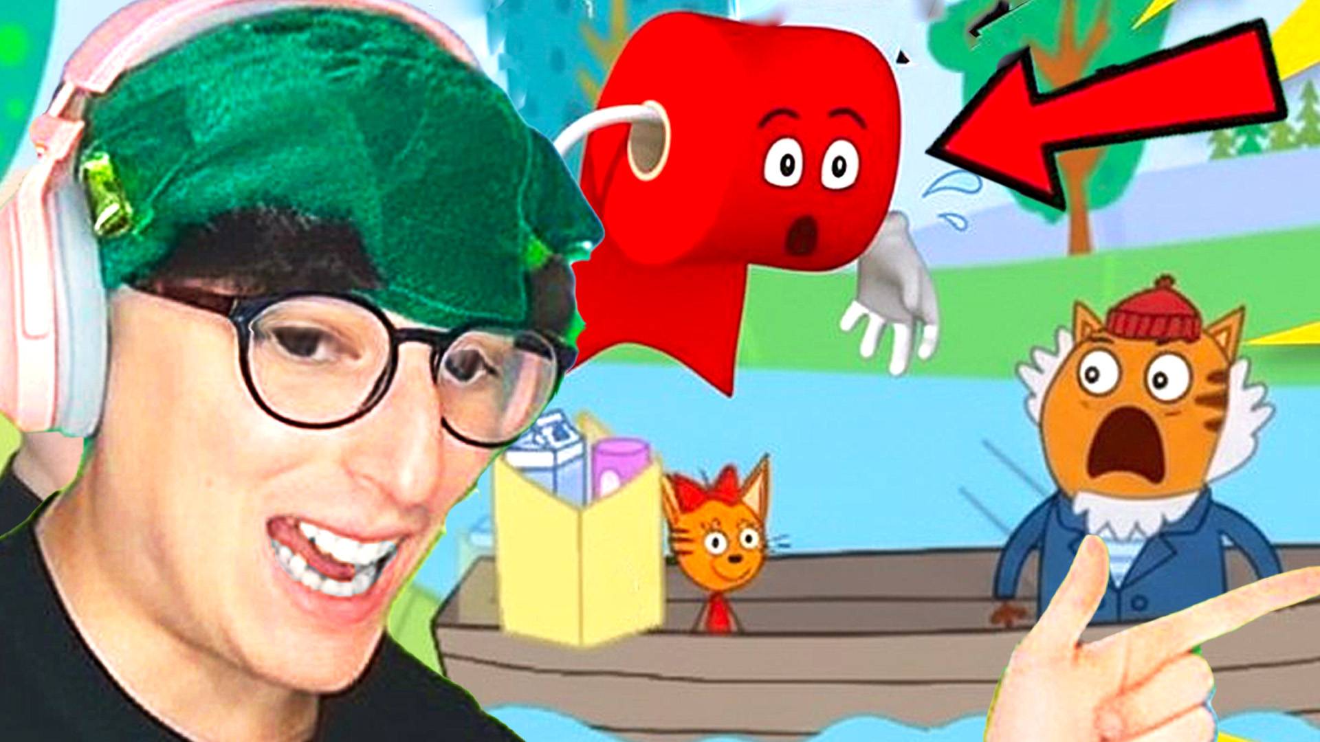 Три Кота - Поход! Проходим историю мультик