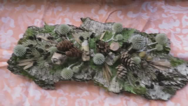 Панно из даров леса.