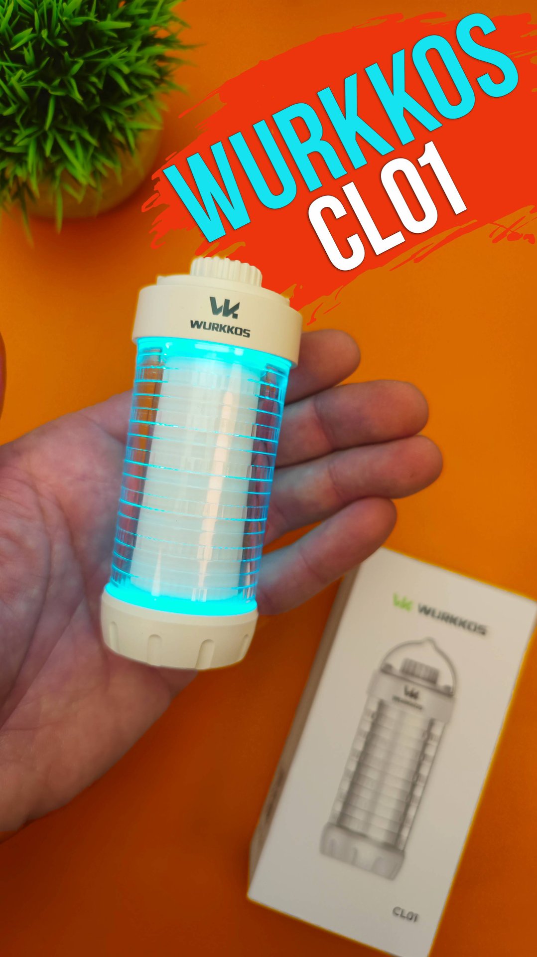 Wurkkos CL01 - НЕОБЫЧНЫЙ компактный КЕМПИНГОВЫЙ Фонарь с RGB Эффектами, 550 люменов яркости, IP66