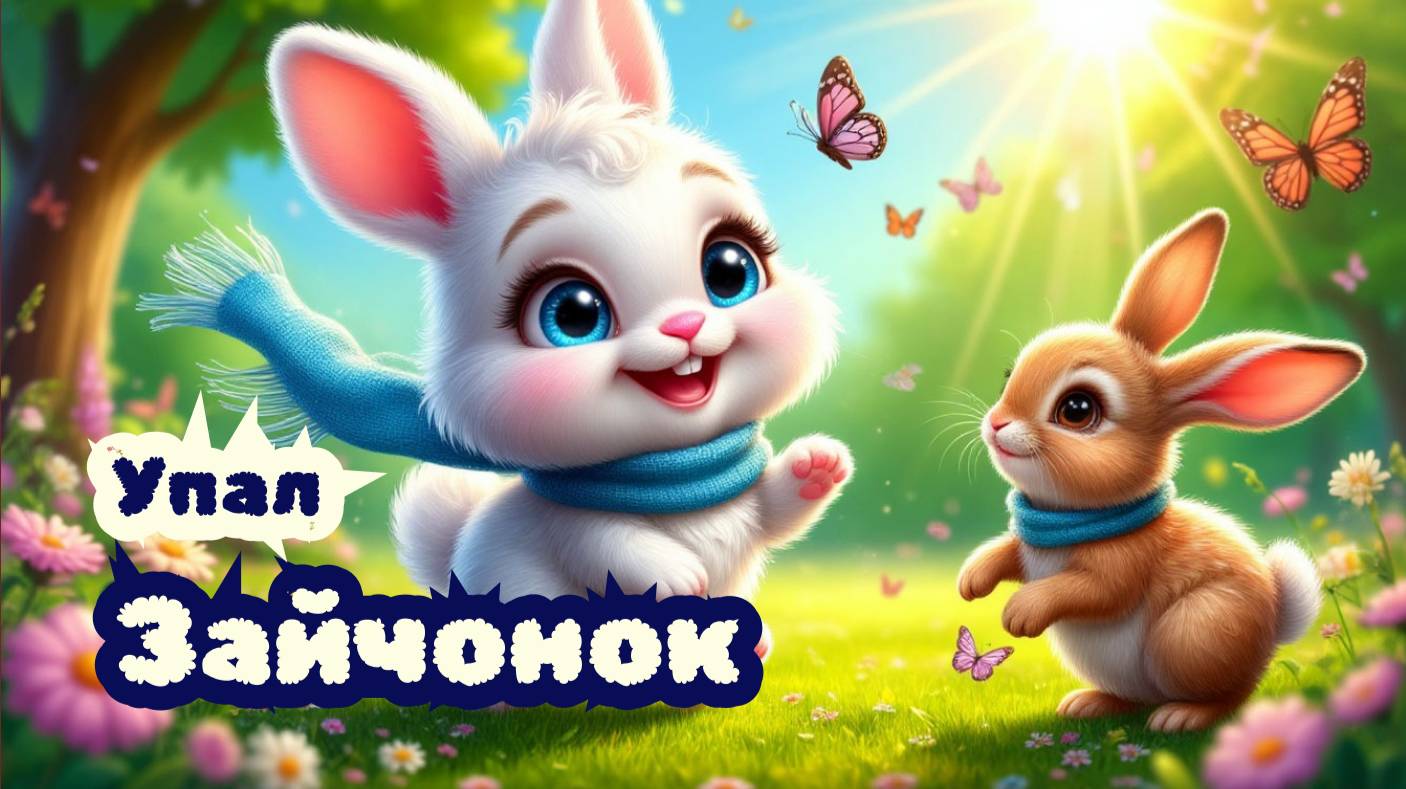 🎵 Зайчонок прыг-прыг 🐰 | Песня о смелости и маминой поддержке | Весёлая песня для малышей