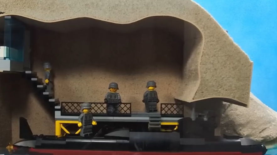 Секретная база подводных лодок: Эксперимент по прорыву плотины цунами