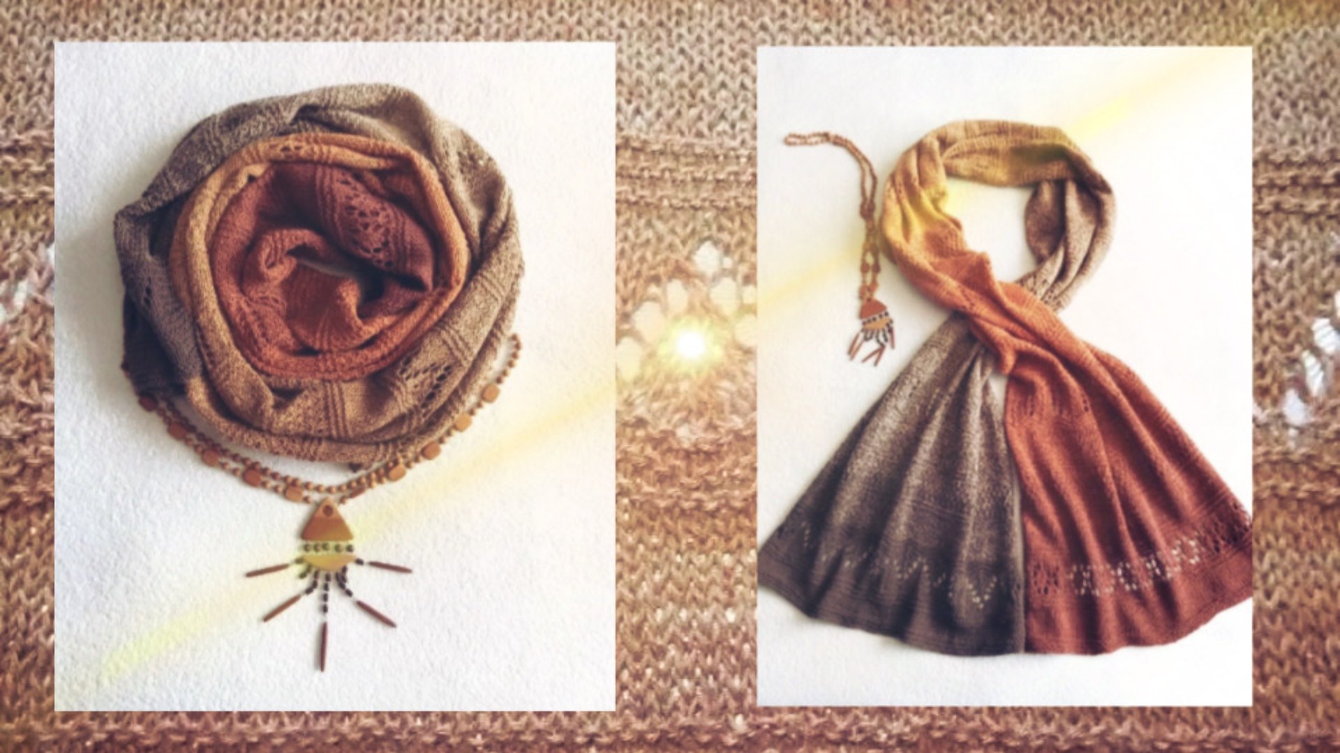 Красивейший палантин разными узорами 🌹🏵️