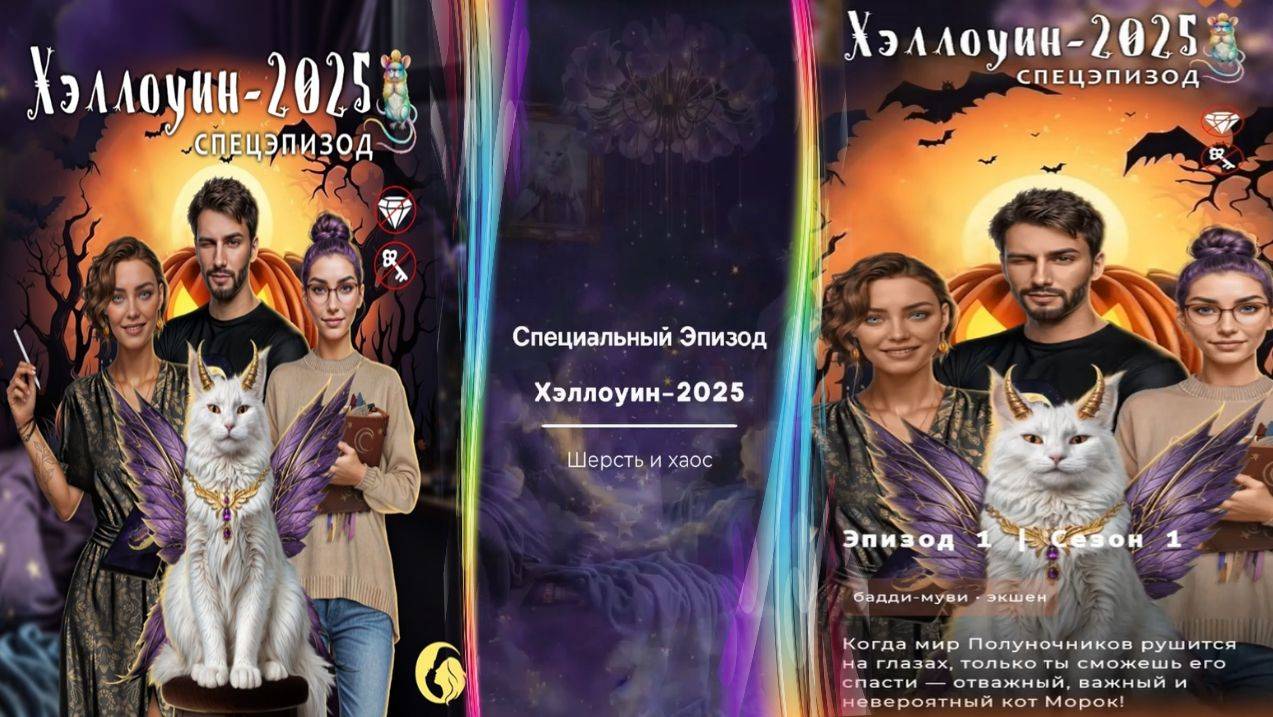 Спец эпизод / 1 сезон / 1 эпизод / Хеллоуин - 2025 / Шерсть и хаос / 💎
