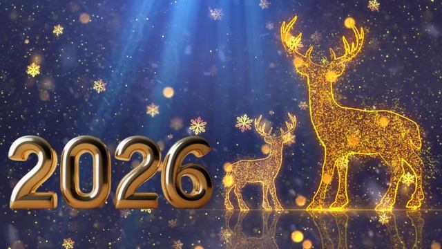Футаж №5 С Новым 2026 годом! Новогодние Футажи для Творчества 2026 года!