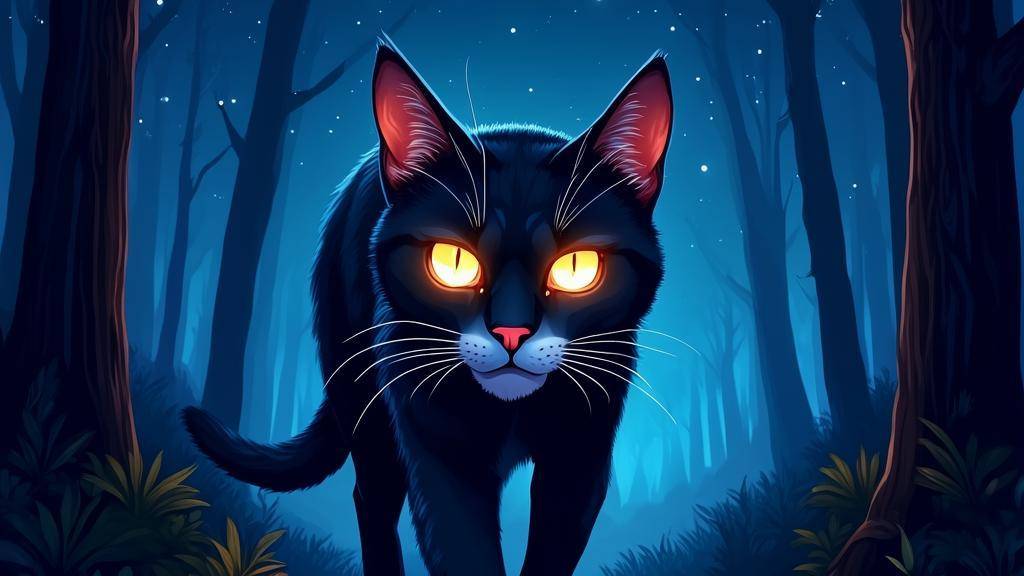 Кошка нервничает.Что она видит_