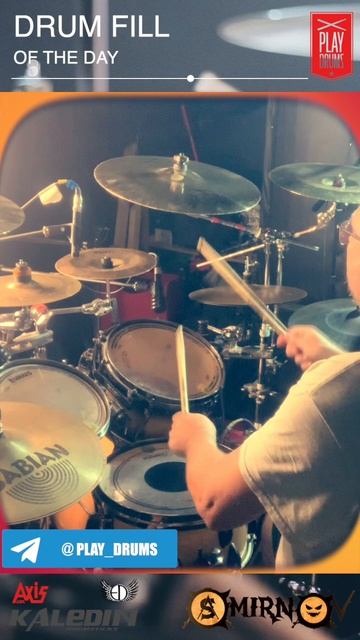 Заполнение на один такт #6 #drumfill #drumlesson