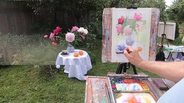 ПИОНЫ - НОВЫЙ КУРС ПО ЖИВОПИСИ