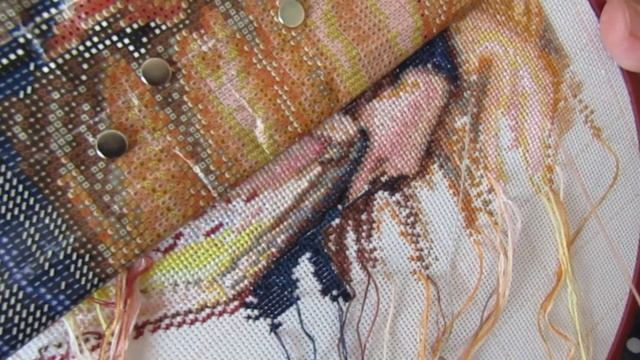 Вышивка крестом - 🖼️👩👧📖Картина "ЧИТАЕМ С МАМОЙ"