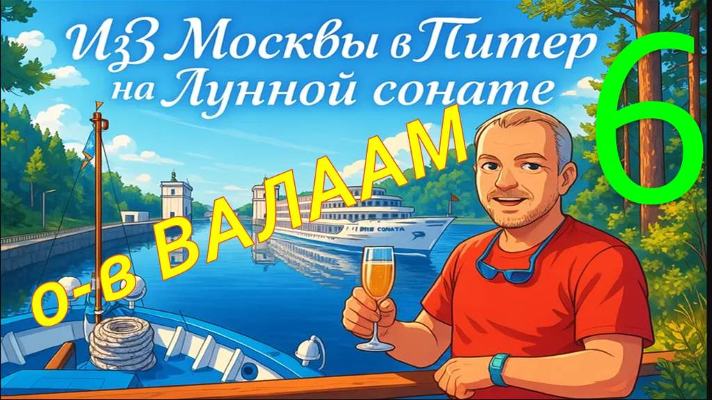 Путешествие из Москвы в Питер на комфортабельном речном судне "ЛУННАЯ СОНАТА". Часть 6 - о-в ВАЛААМ