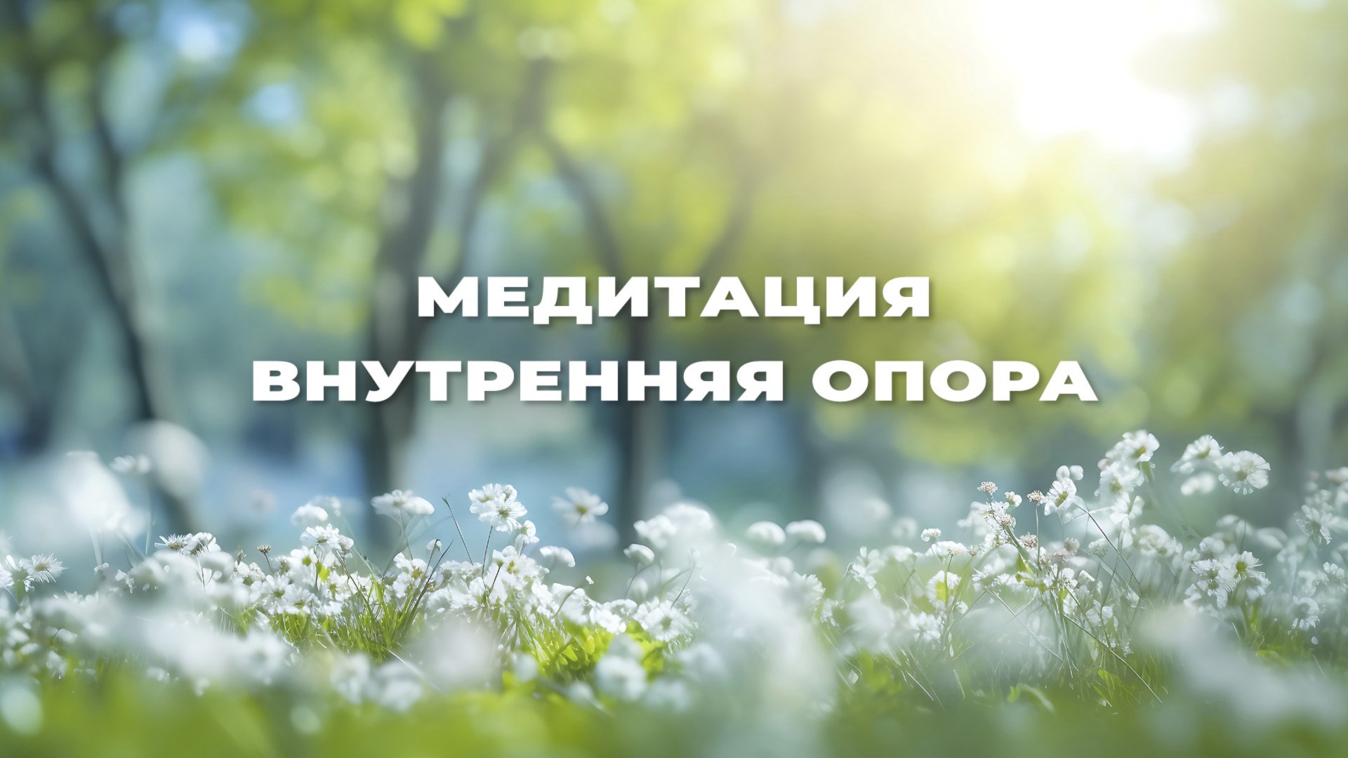 ИСКУССТВО МЕДИТАЦИИ - Внутренняя опора