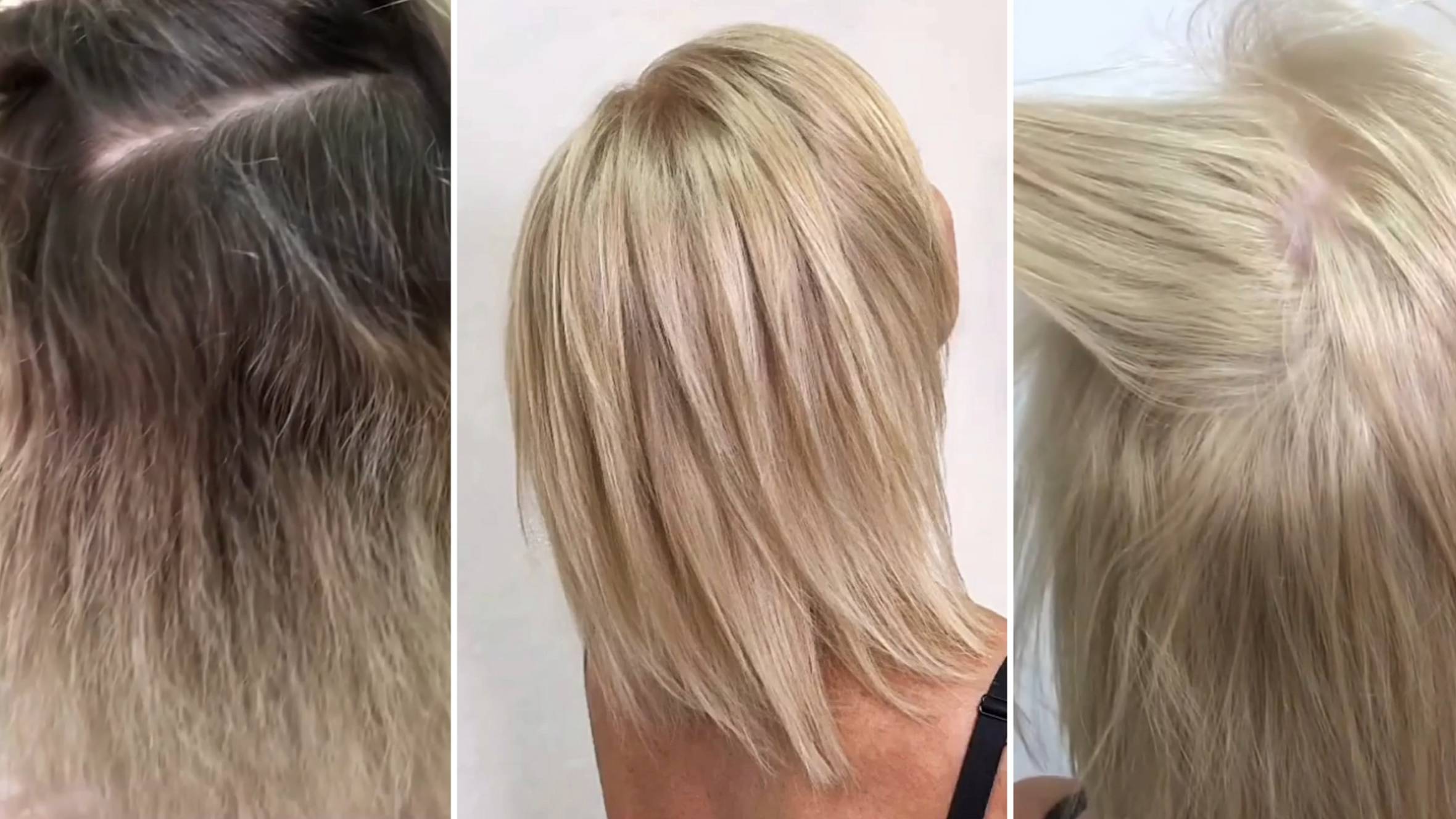 Окрашивание в тотал блонд