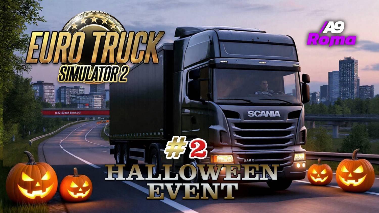 Хеллуинский ивент - Euro Truck Simulator 2 🚚 Дальнобойщики Truckers MP #eurotrucksimulator2