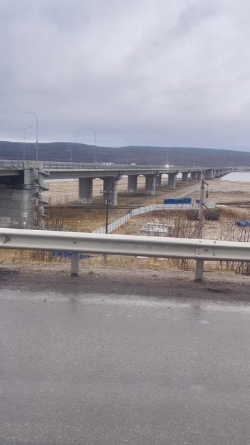 Кольский мост из окна автомобиля | Мурманск