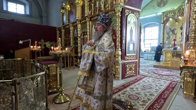 Проповедь епископа Максима в Казанском соборе Лебедяни