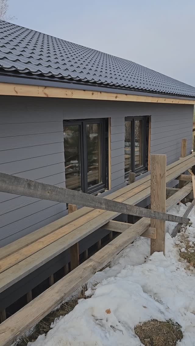 #18 Фасад дома - вентиляция, фиброцементный сайдинг.