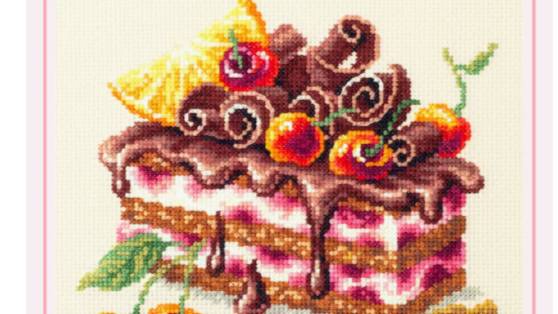 Отшив проект от Чудесной иглы "Вишнёвый торт" 8