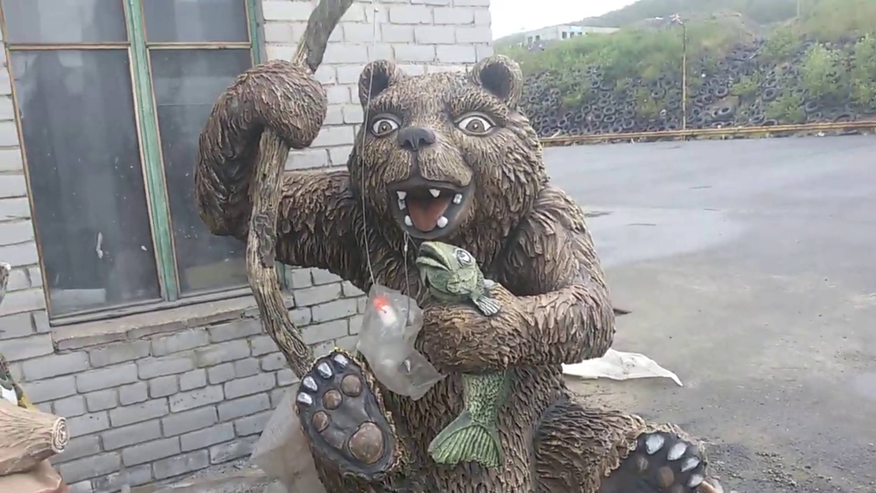 скульптуры  из  бетона  для  парка  в  Мурманске..