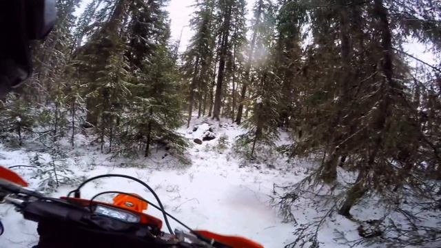 На эндуро по снегу