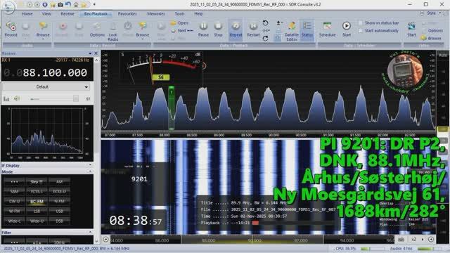 02.11.2025 05:38UTC, [Ms], DR P2, Дания, 88.1МГц, 1688км