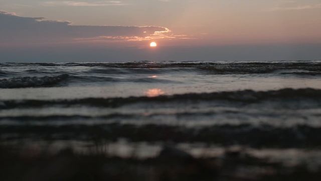 Прибой на закате