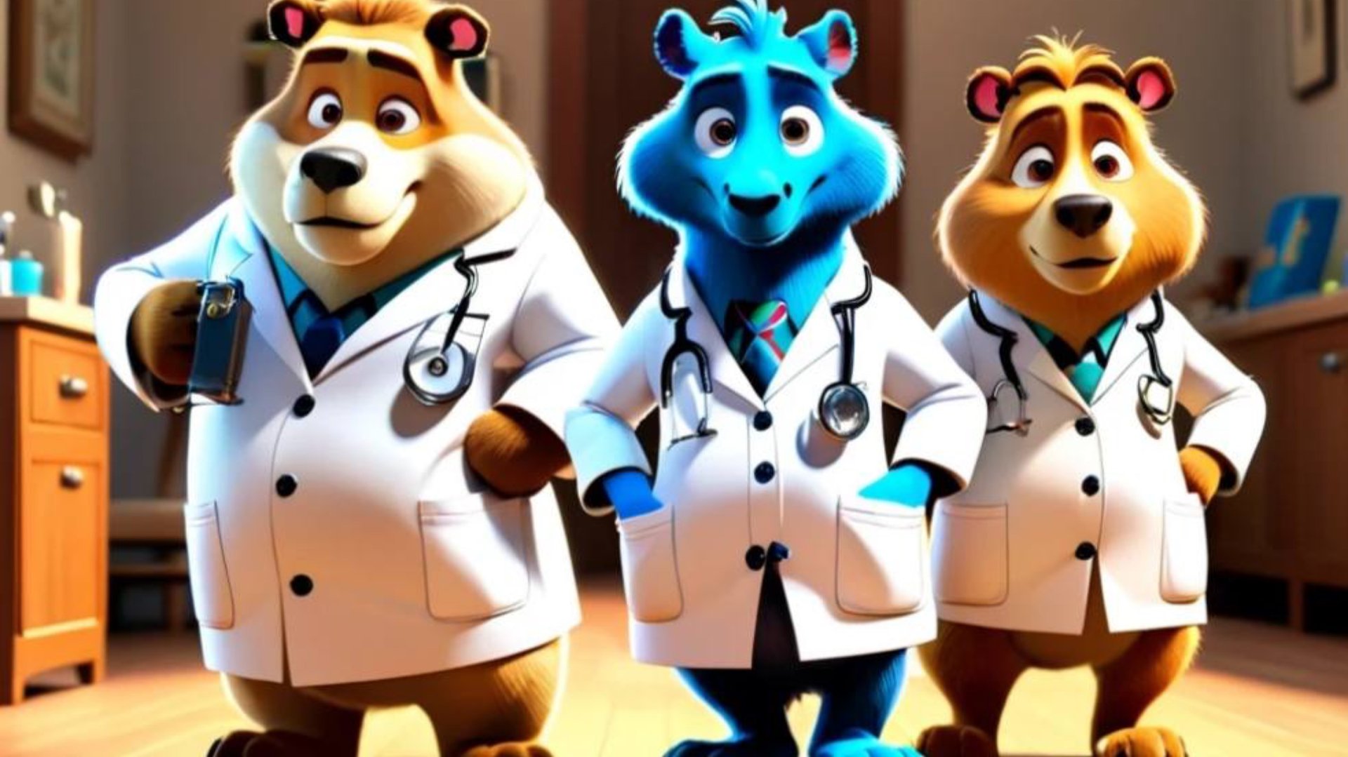 Сказка для малышей про Больницу для зверюшек