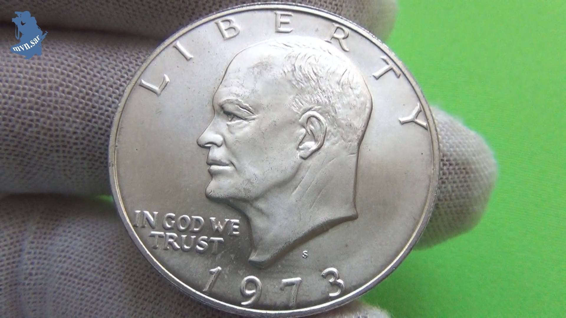 США .1 доллар Эйзенхауэра 1973 года буква S. #918