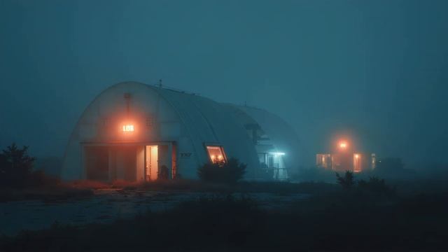 Foggy Hangar ~ Dark Post-Apocalyptic Ambient Music ｜ Dystopian Sci-Fi Sounds-(1080p30)