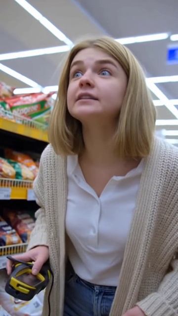 Щенок украл пиво в супермаркете