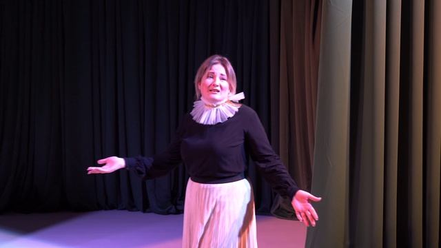 "Жизнь и воротник". Сцена из спектакля "Фантасмагории". Н. Тэффи.