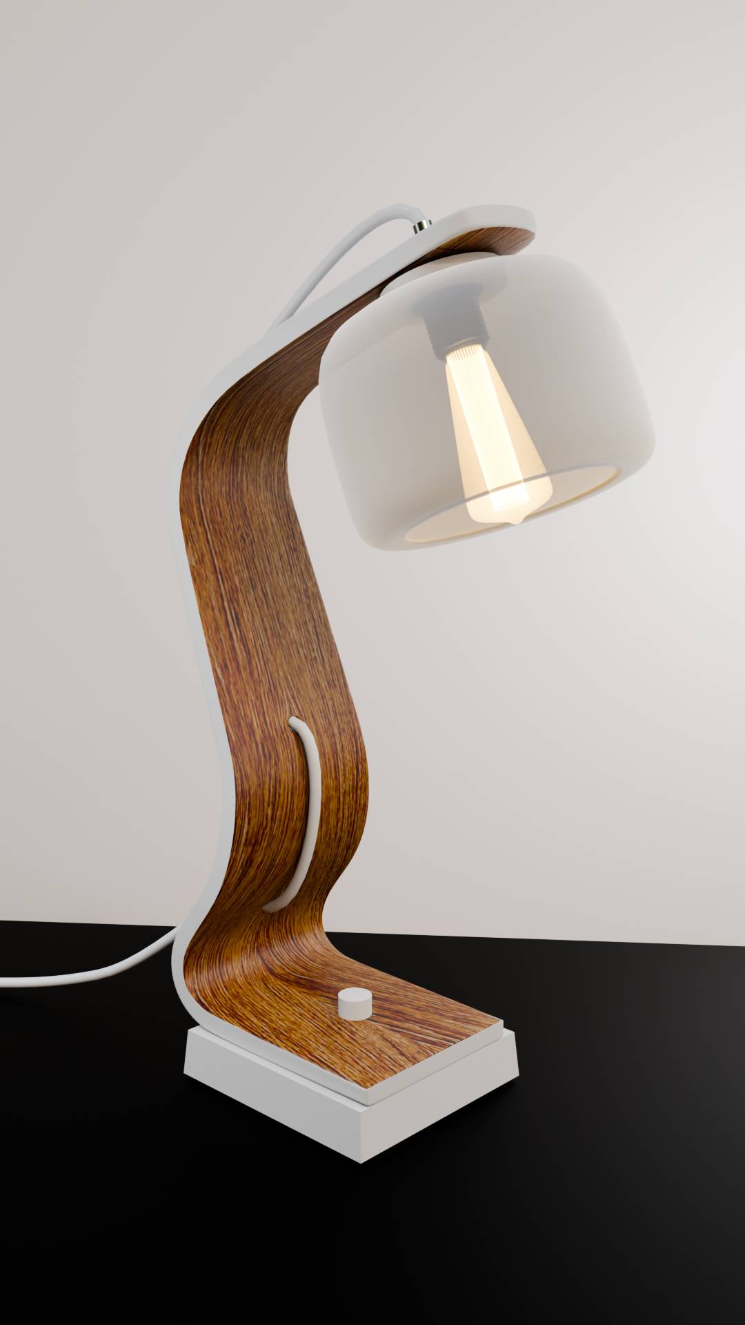 3д модель лампы, созданной в Blender