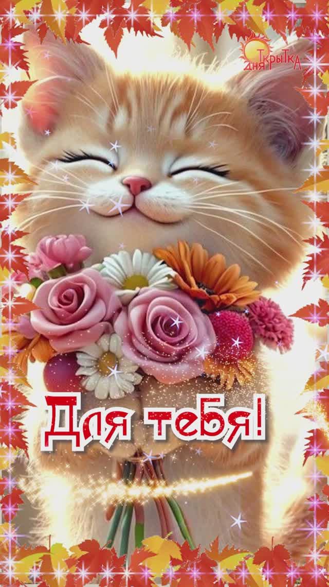 Открытка для тебя, пожелание, позитивная открытка