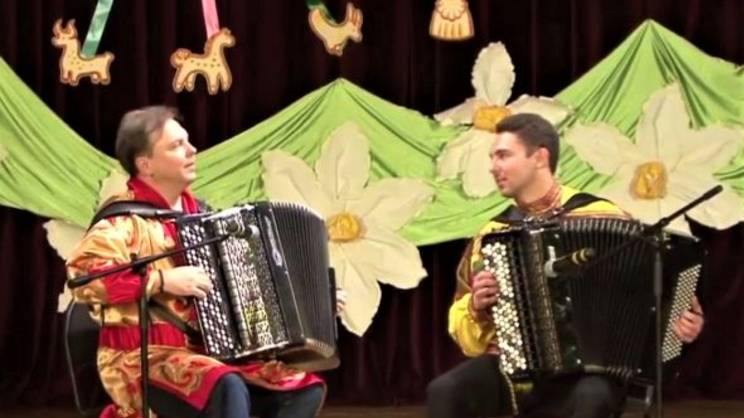 Провожание дуэт баянистов Виктор Баринов и Николай Баринов