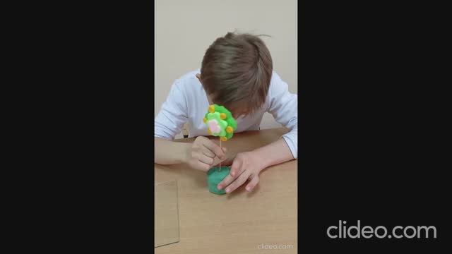дерево из воздушного пластилина Фаворский Алексей