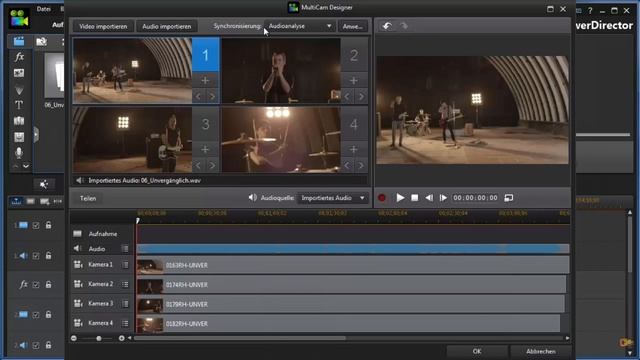 Конструктор Multicam  Редактирование видео с нескольких камер Cyberlink  PowerDirector