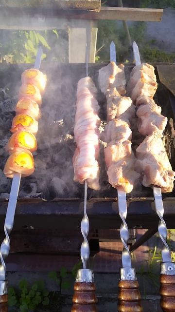 Шашлык из картошки 😁. Лето 2025, севера.