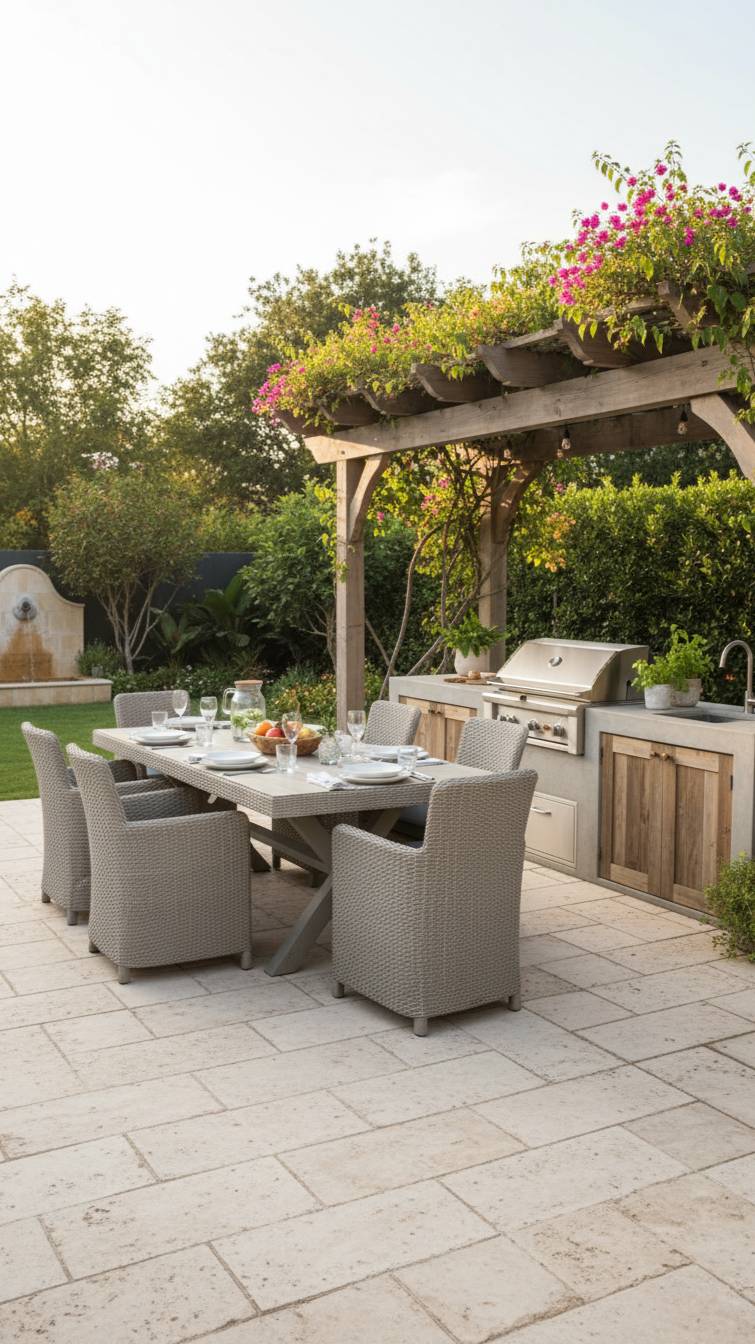 Обеденная группа садового комплекта мебели Beenera MANHATTAN COLLECTION (6 мест) из платсика