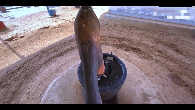 Древняя индийская маслобойня. Растительное масло холодного отжима.