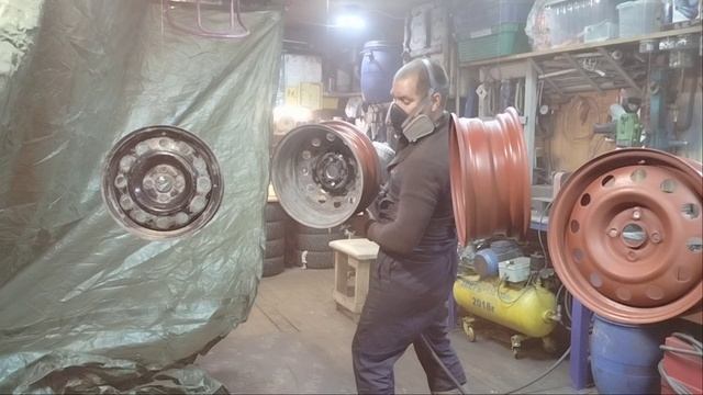 покраска штампованных дисков