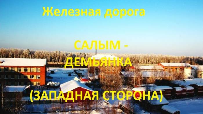 Железная дорога Салым - Манчем - Демьнка (вид из окна поезда, западная сторона) (СВЖД)