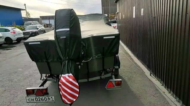 Как защитить лодку Астраханка в дороге? Транспортировочный тент