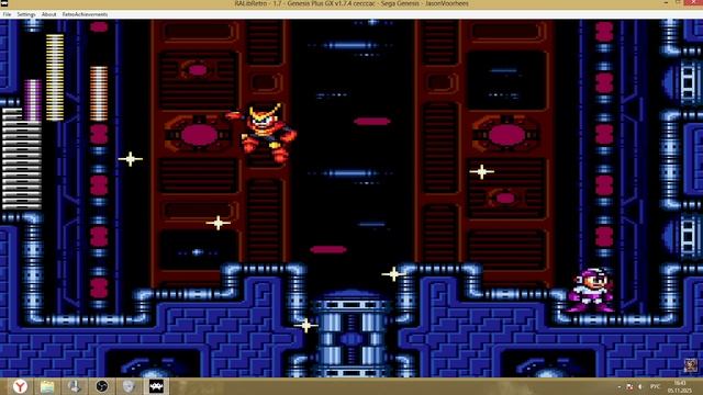 Mega Man: The Wily Wars(Genesis/Mega Drive) [MM2] Outpaced (Defeat Quick Man without taking damage)