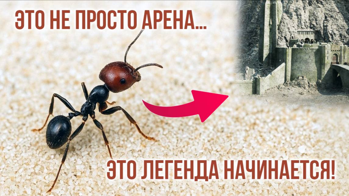 Муравьи во Властелине Колец! Новая арена Хельмова Падь для колонии Messor Barbarus