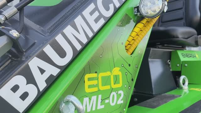 Новинка! Электрогидравлический мини-погрузчик BAUMECH ML-02 ECO. 0 выбросов, сменный аккумулятор
