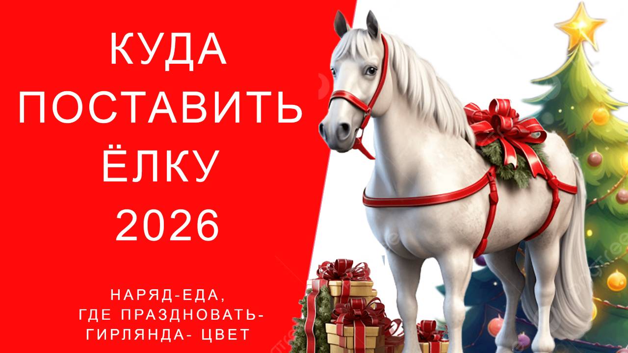 КУДА ПОСТАВИТЬ ЁЛКУ 2026?